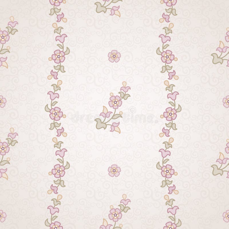 Vector Seamless Floral Pattern in Eastern Style. Stock Vector ...
