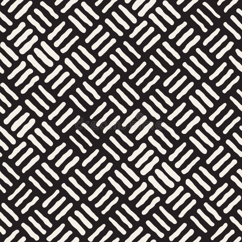 Seamless Freehand Pattern. Vector Abstract Rough Lines Background. Hand ...