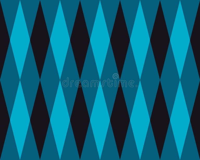 Vector Seamless Geometric Blue Rhombus Triangle Tiling Pattern Abstract ...