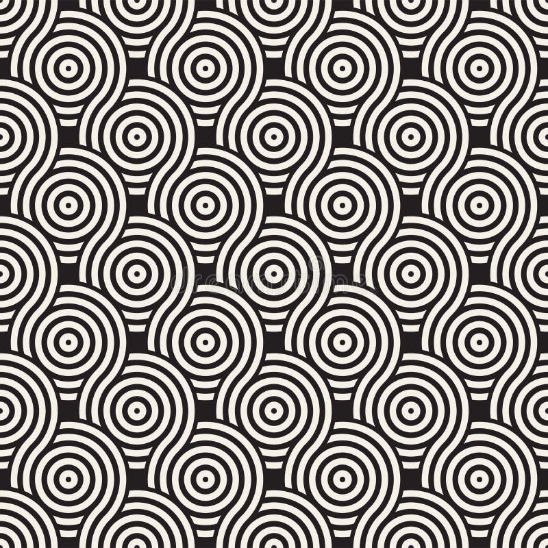 Vector Seamless Geometric Pattern Composed with Circles and Lines ...