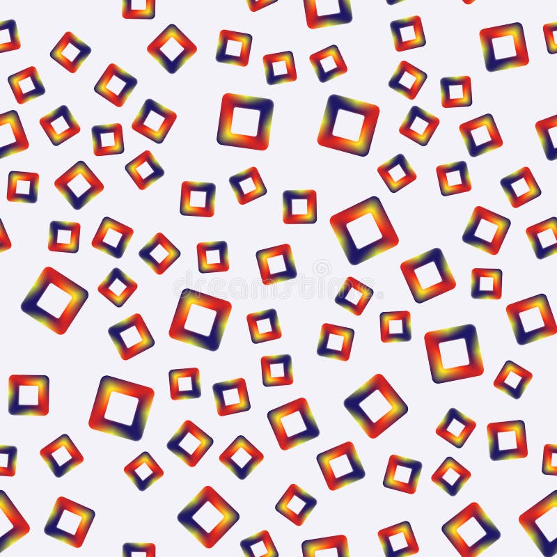 Vector Seamless Geometric Pattern Consisting of Multi-colored Squares ...