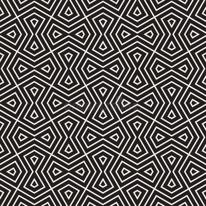 Vector Seamless Geometric Pattern. Contemporary Stylish Tiles ...