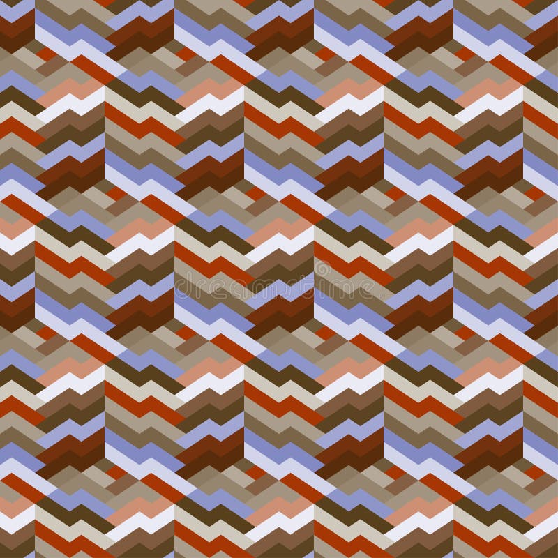 Modern Vector Seamless Geometric Striped Pattern Design. Endless Rows of Zigzag Chevron Stripes ...