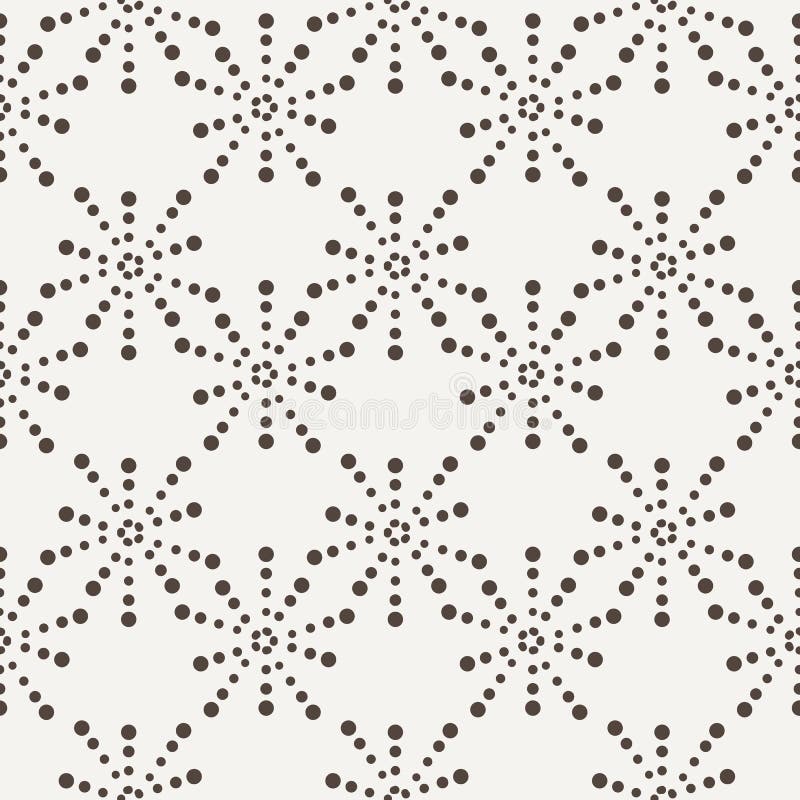 Vector Seamless Geometric Pattern of Dots of Stock Vector - Illustration of modern, effect: 59495965