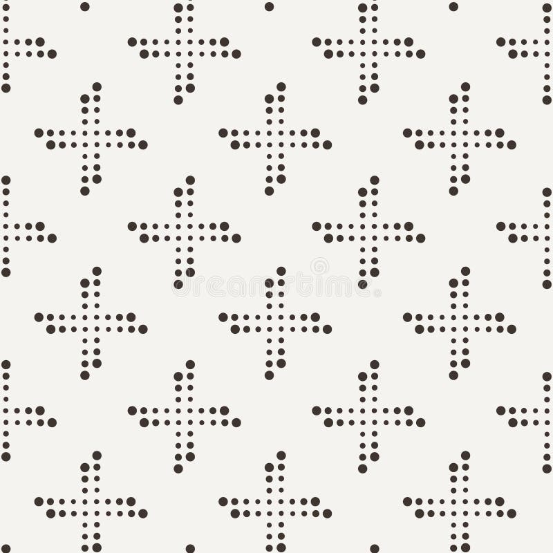 Vector Seamless Geometric Pattern of Dots of Stock Vector ...
