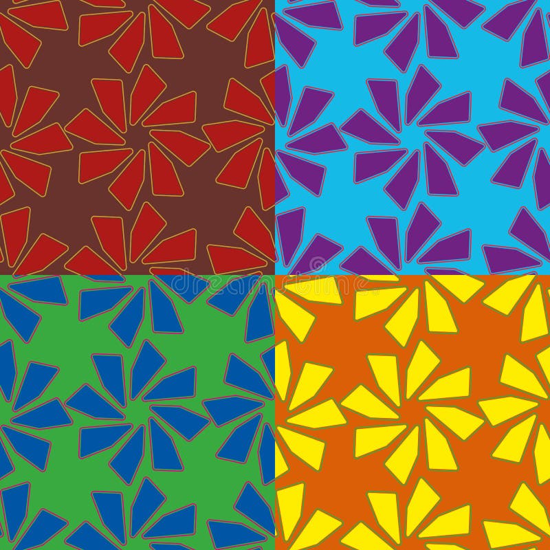 Vector Seamless Geometric Pattern Stock Illustration - Illustration of ...