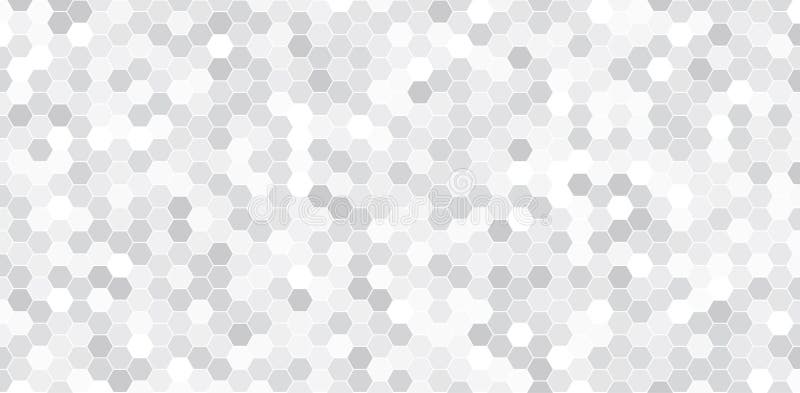 Vector Seamless Geometric Pattern. Modern Mosaic Hexagon Grid Texture ...