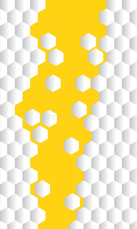 Vector Seamless Geometric Pattern. Modern Thin Hexagon Grid Texture ...