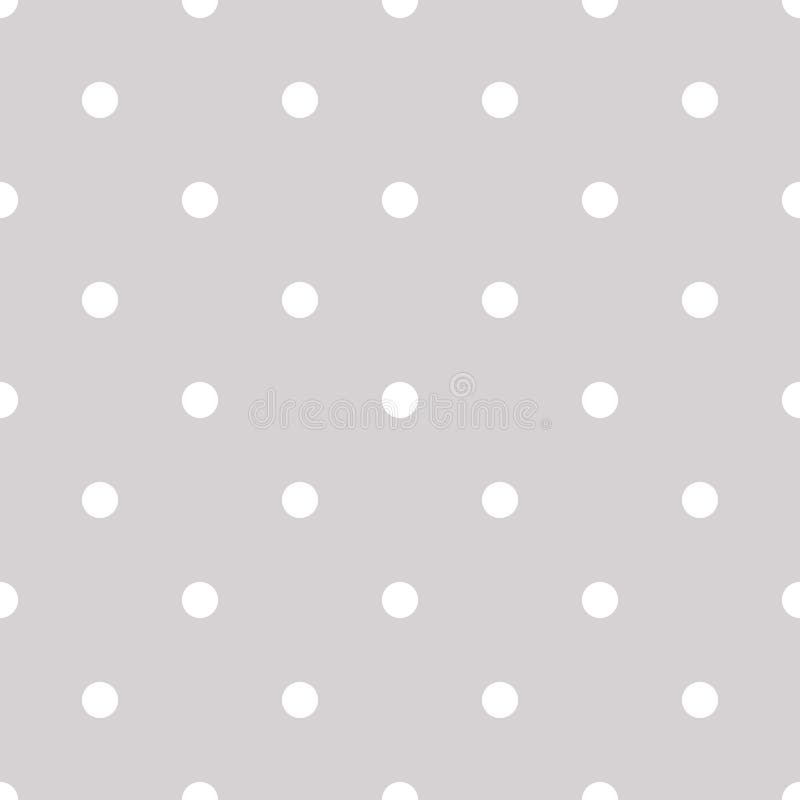 Vector Seamless Geometric Pattern with Polka Dots Stock Illustration ...
