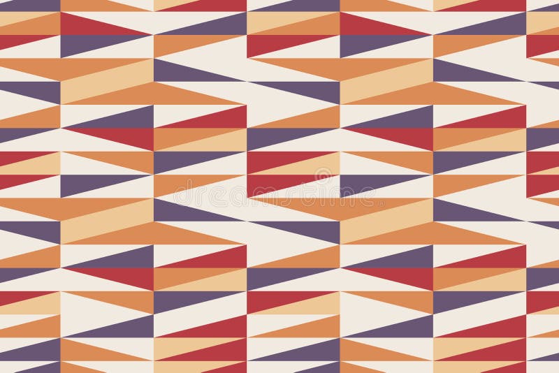 Vector Seamless Geometric Pattern in Retro Style. Abstract Background ...