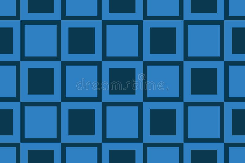 Vector Seamless Geometric Pattern. Shaped Squares in Blue Color Stock ...