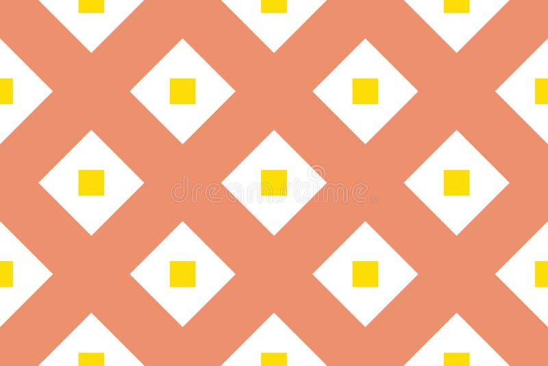 Vector Seamless Geometric Pattern. Shaped White and Yellow Squares ...