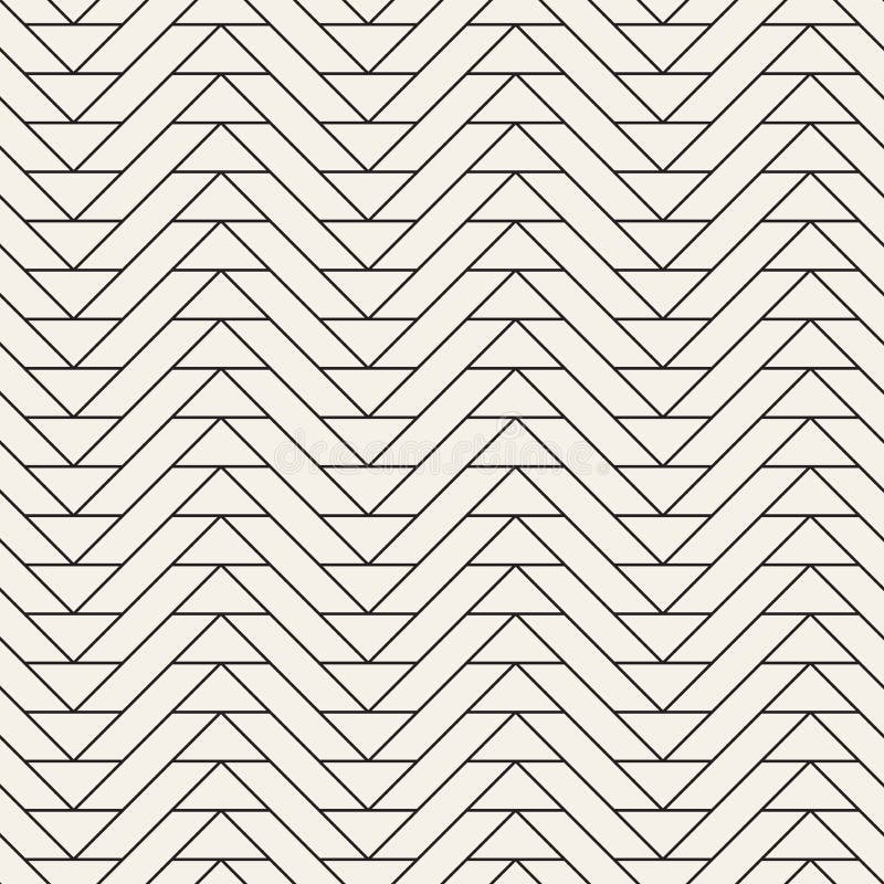 Vector Seamless Geometric Pattern. Simple Abstract Lines Lattice Stock ...