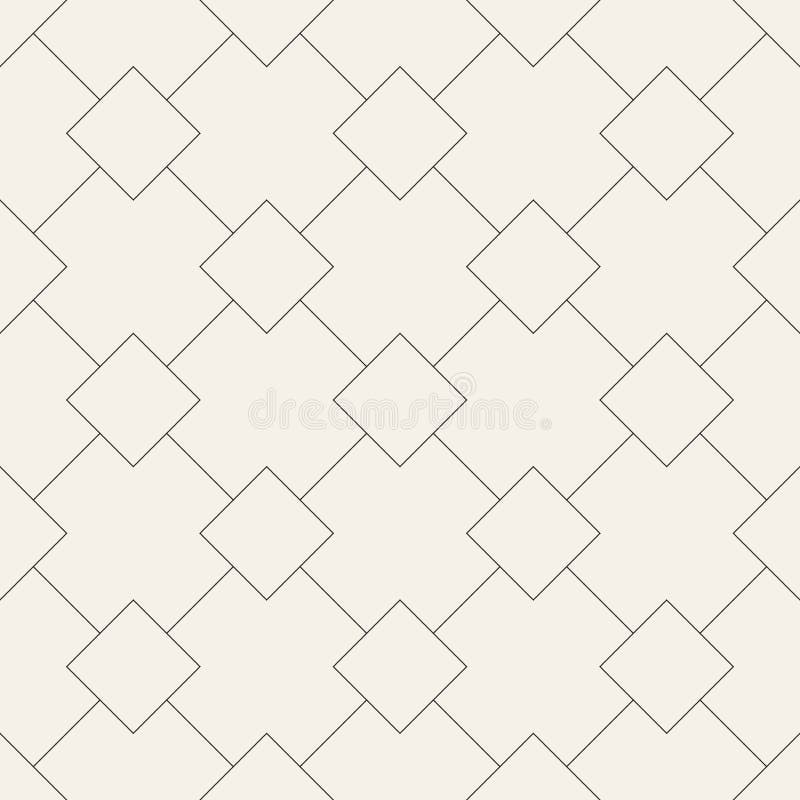 Vector Seamless Geometric Pattern. Simple Abstract Lines Lattice Stock ...