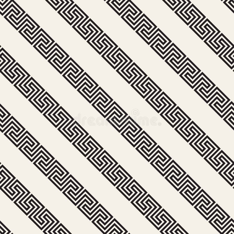 Vector Seamless Geometric Pattern. Simple Abstract Lines Lattice Stock ...