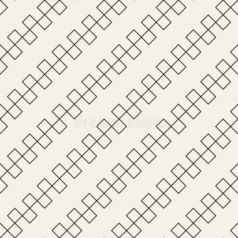 Vector Seamless Geometric Pattern. Simple Abstract Lines Lattice Stock ...