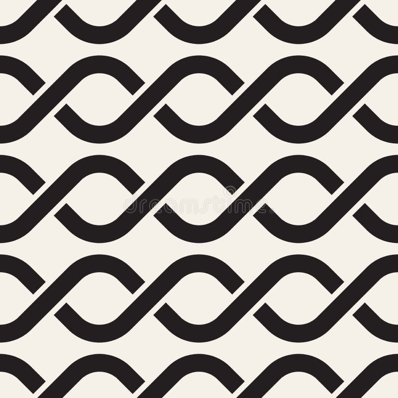 Vector Seamless Geometric Pattern. Simple Abstract Lines Lattice Stock ...
