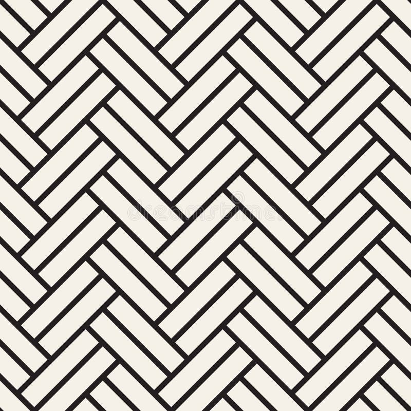 Vector Seamless Geometric Pattern. Simple Abstract Lines Lattice Stock ...