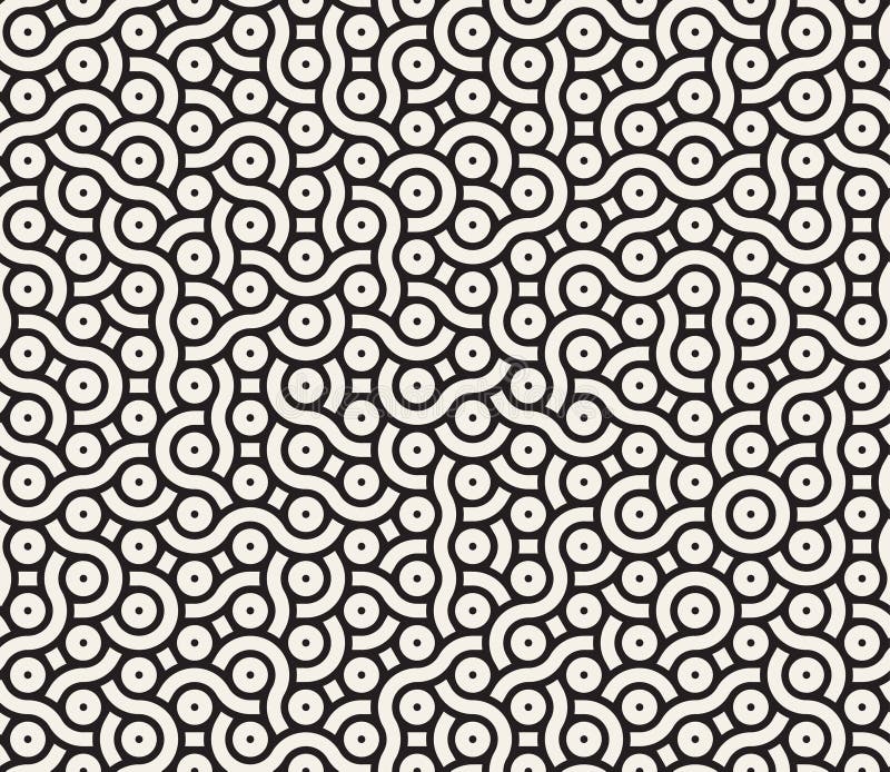 Vector Seamless Geometric Pattern. Stylish Abstract Irregular Shapes ...