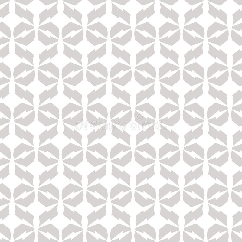 Vector Seamless Geometric Pattern. White and Grey Abstract Edgy Texture ...