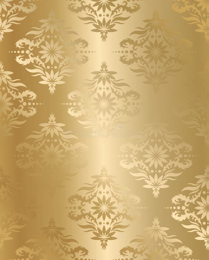 Vector Seamless Golden Silk Stock Vector - Illustration of decor ...