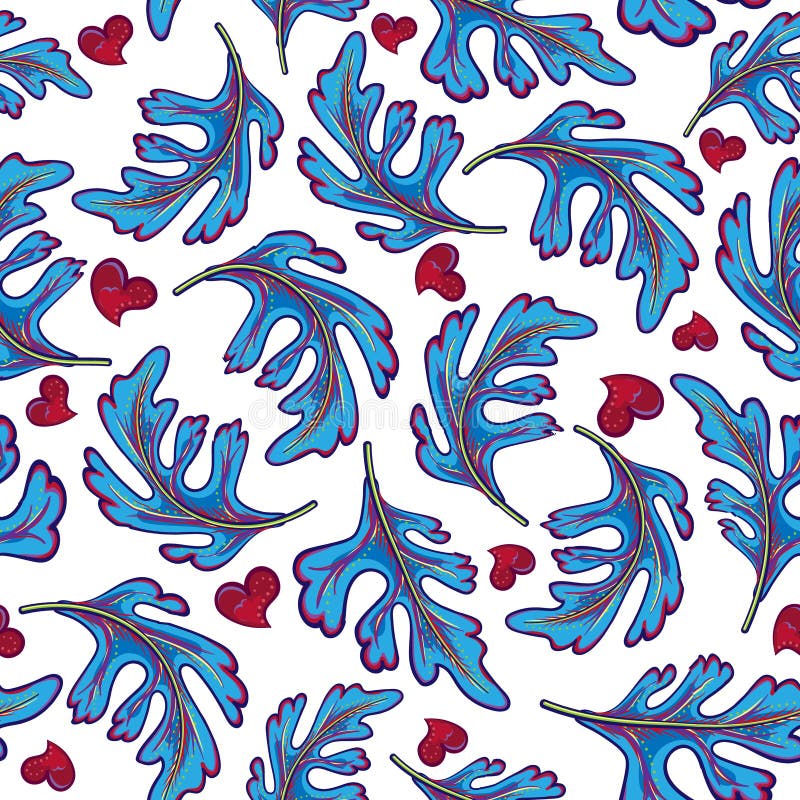 Vector Seamless Graphical Artistic Fantasy Pattern. Stock Illustration ...