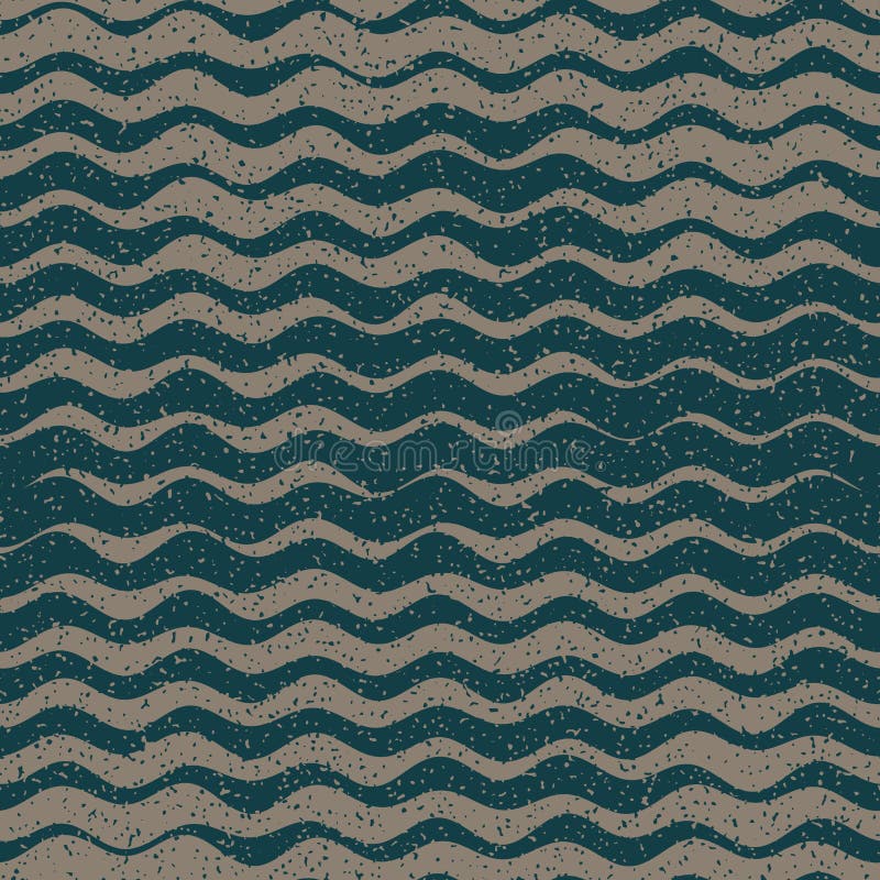 Vector Seamless Grey Grey Color Hand Drawn Rough Wavy Lines Retro ...