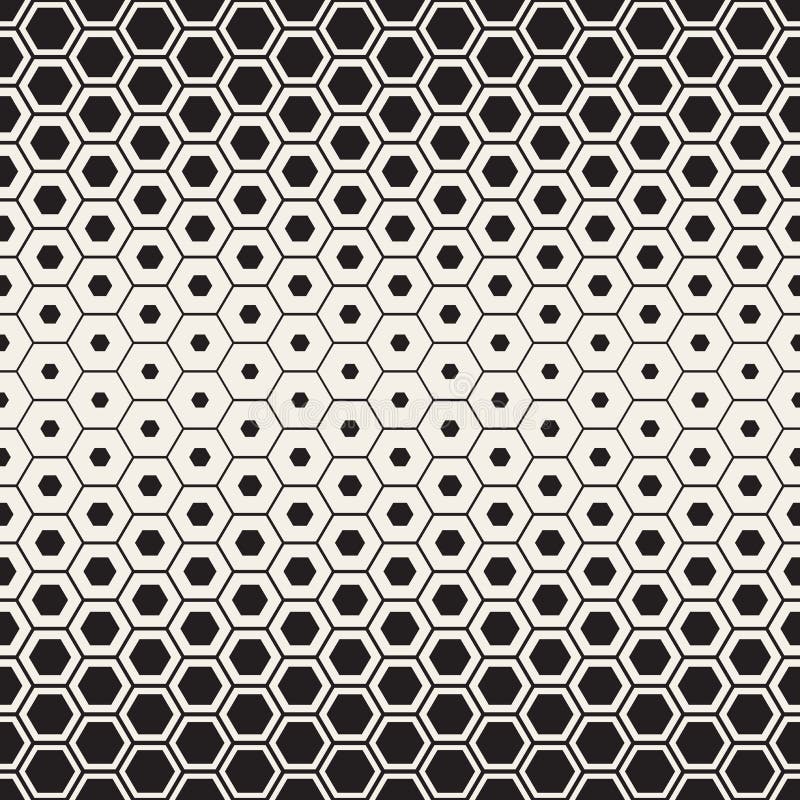 Vector Seamless Halftone HoneyComb Gradient Pattern Stock Vector ...