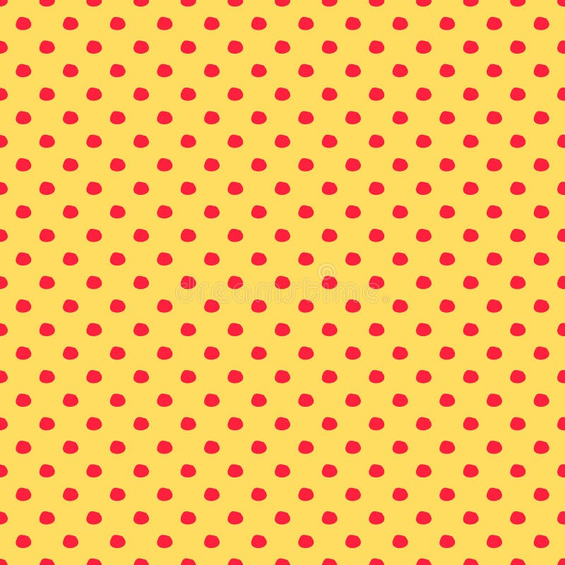 Seamless Hand Drawn Doodle Polka Dots Brush Black and White Pattern ...