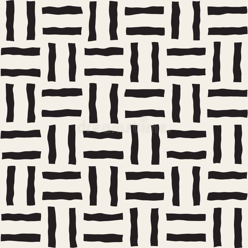 Vector Seamless Hand Drawn Checker Lines Pattern Stock Vector ...