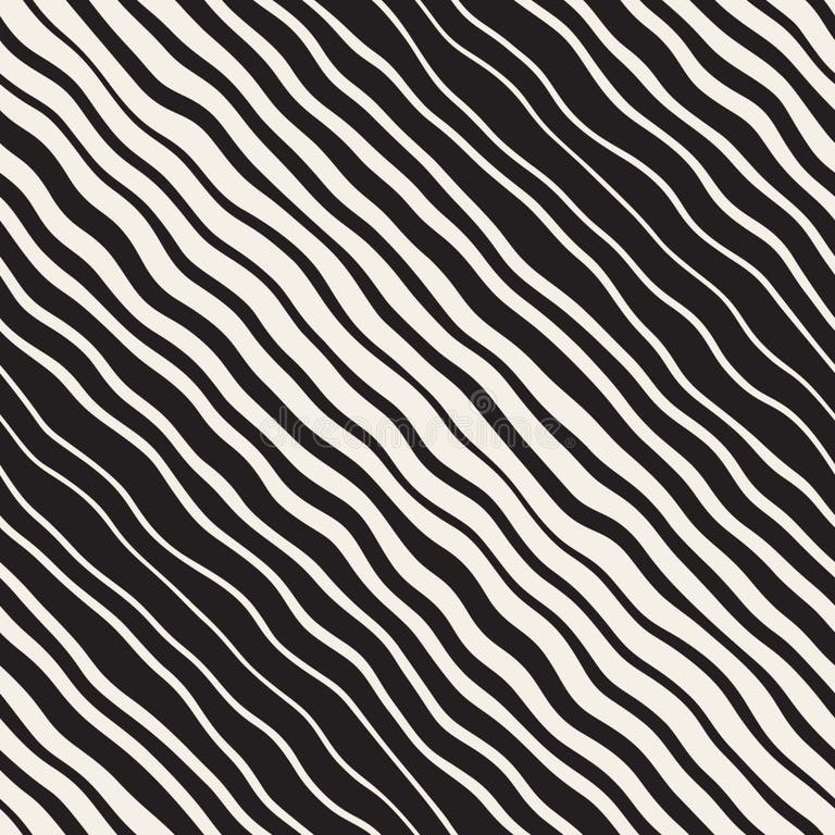 Vector Seamless Hand Drawn Diagonal Lines Pattern Stock Vector ...