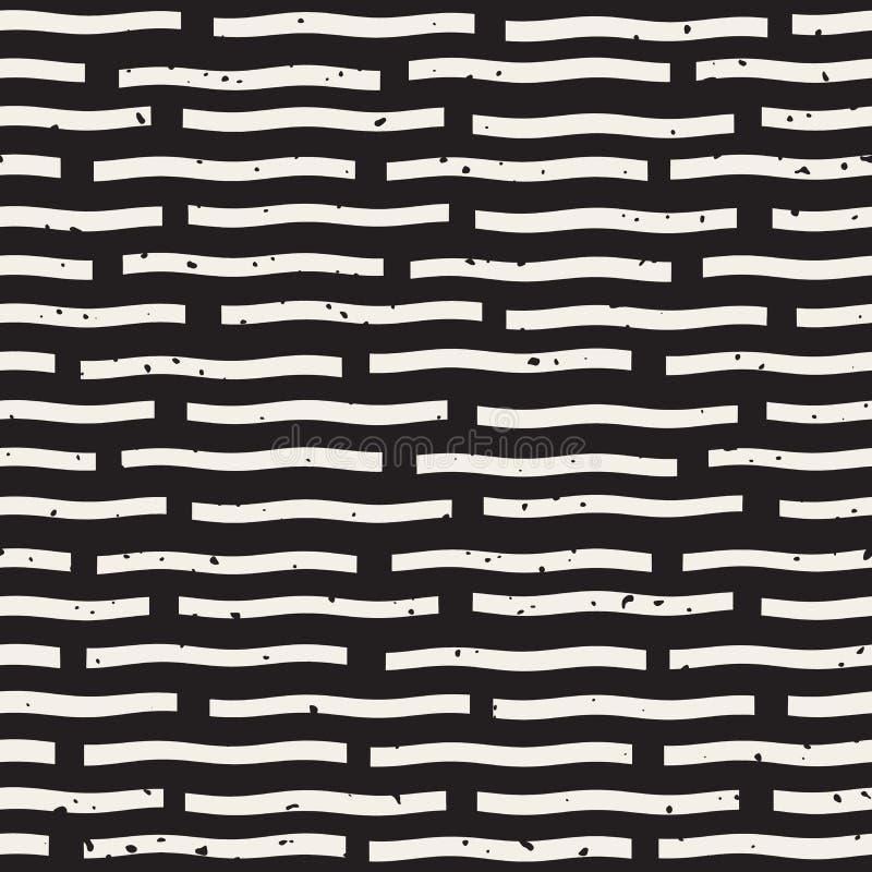 Vector Seamless Hand Drawn Horizontal Lines Grungy Pattern Stock Vector ...