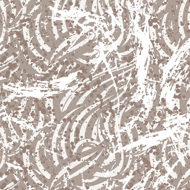 Vector Seamless Hand-drawn Pattern of Contour Stock Vector ...