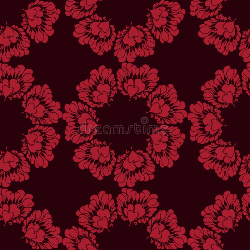 Vector seamless hear4 stock vector. Illustration of textile - 49579599