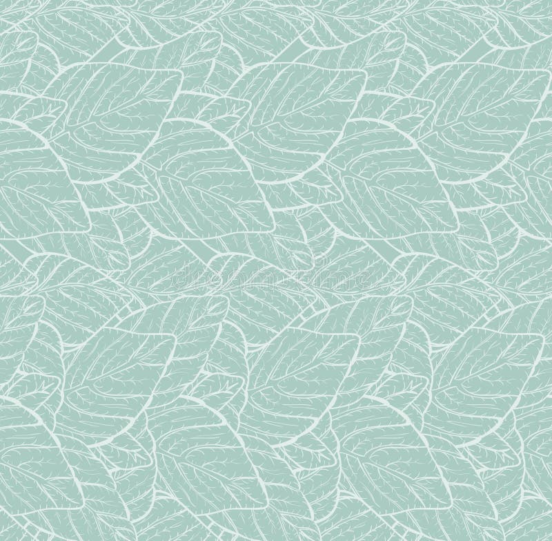 Vector Seamless Herbal Texture Stock Vector - Illustration of botany ...