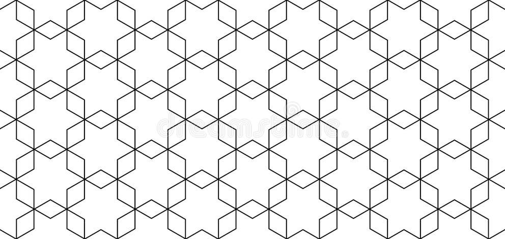 Vector Seamless Hexagon Pattern. Abstract Geometric Low Poly Background. Stylish Fractal Texture ...