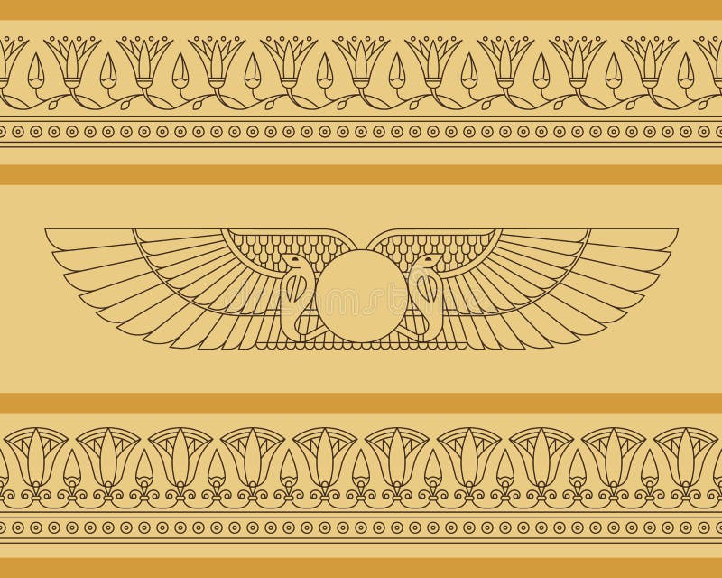 Egyptian Winged Sun Disk Egyptian Band Ring The Winged Sun Disc