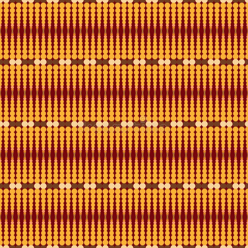 Vector Seamless Image of Stylized Yellow-Red Lattice and Dotted ...