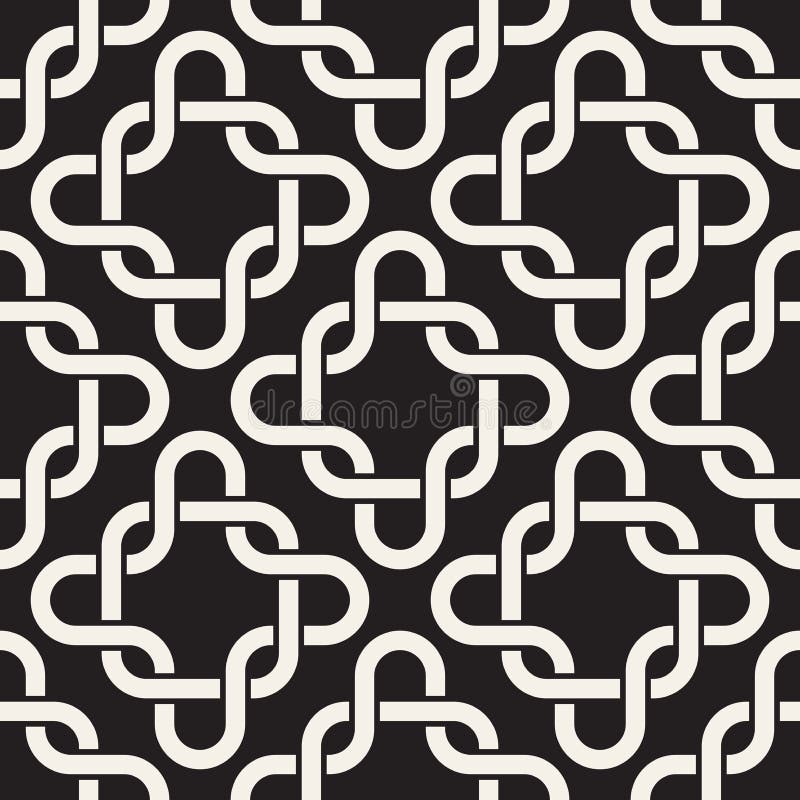 Vector Seamless Interlaced Pattern. Repeating Geometric Tiles with ...