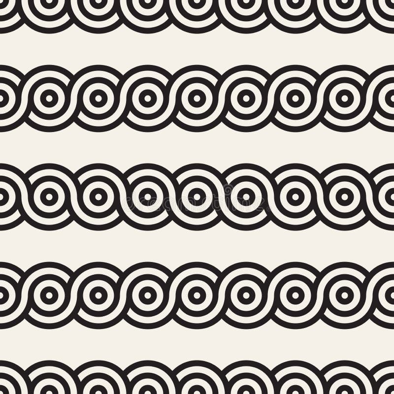 Vector Seamless Interlacing Lines Pattern. Modern Stylish Abstract ...