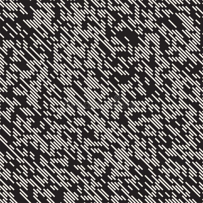 Vector Seamless Irregular Lines Grid Pattern. Trendy Monochrome Texture ...