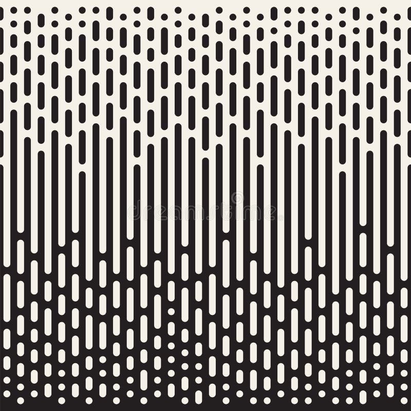 Vector Seamless Irregular Lines. Halftone Black and White Color ... Vector Seamless Irregular Lines. Halftone Black and White Color ...