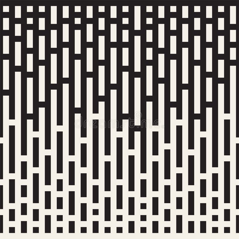 Vector Seamless Irregular Lines. Halftone Black and White Color ... Vector Seamless Irregular Lines. Halftone Black and White Color ...