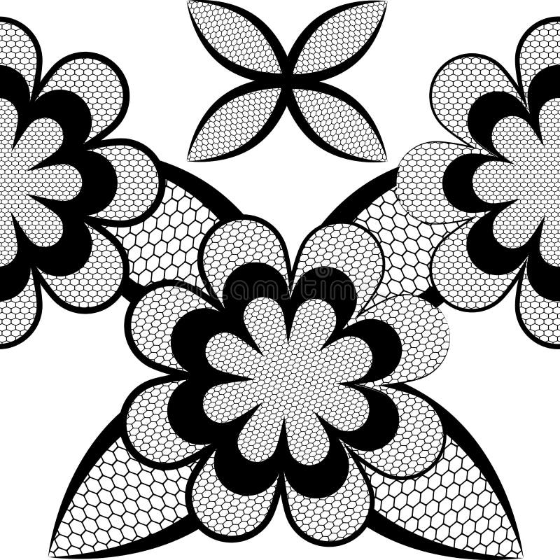 Vector Seamless Lace Pattern Stock Vector - Illustration of ornate ...