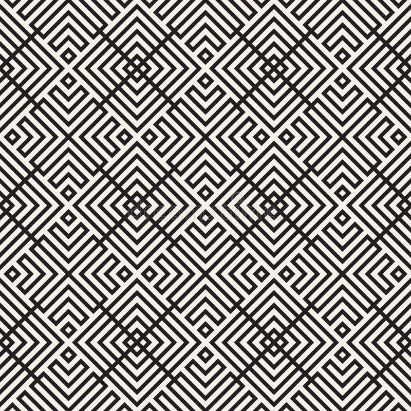 Vector Seamless Lattice Pattern. Modern Stylish Texture with Trellis ...