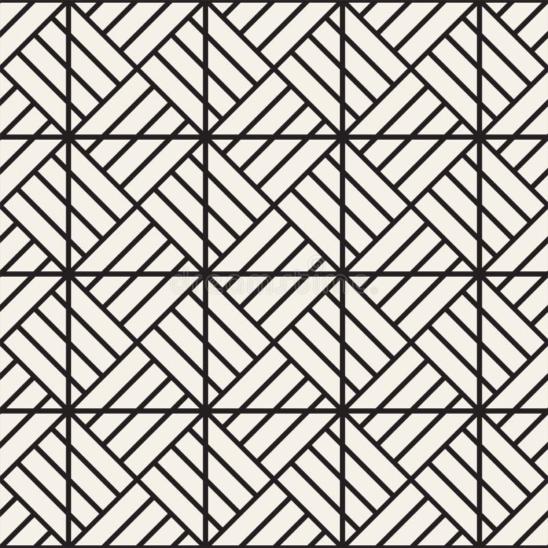Vector Seamless Lines Mosaic Pattern. Modern Stylish Abstract Texture ...