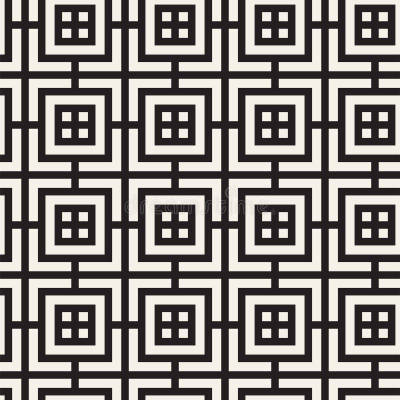 Vector Seamless Lines Mosaic Pattern. Modern Stylish Abstract Texture ...