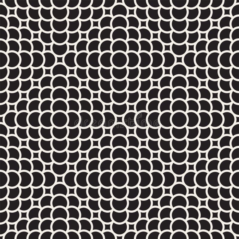 Vector Seamless Lattice Pattern. Modern Stylish Texture with Monochrome ...