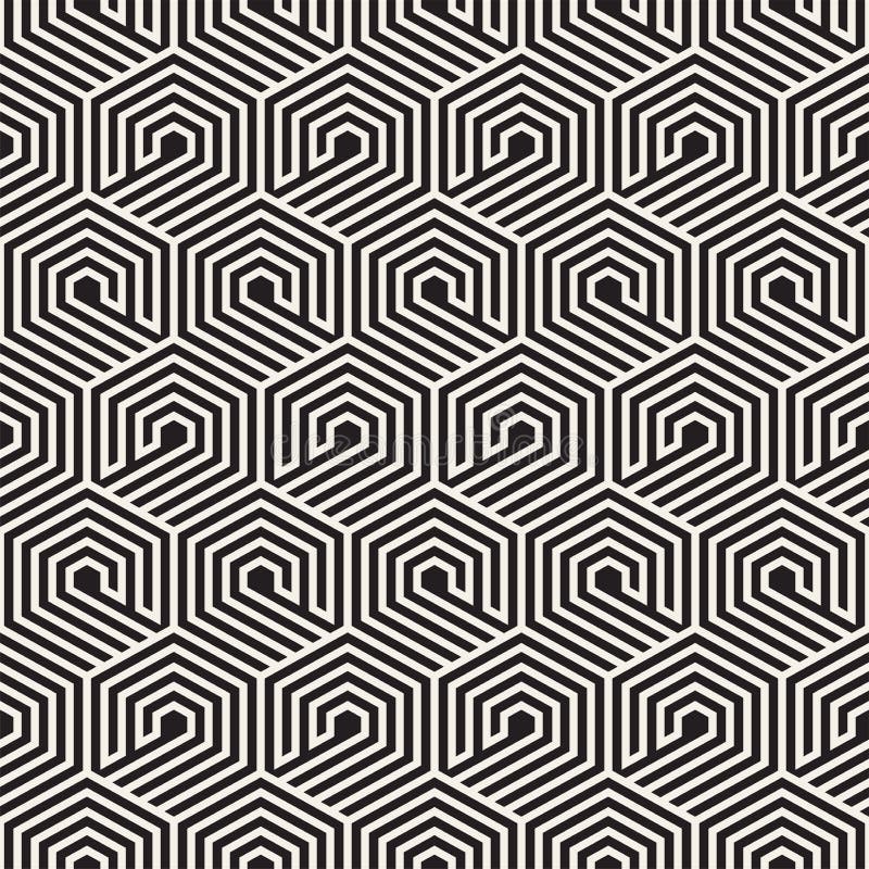 Vector Seamless Black and White Irregular Triangle Lines Geometric ...