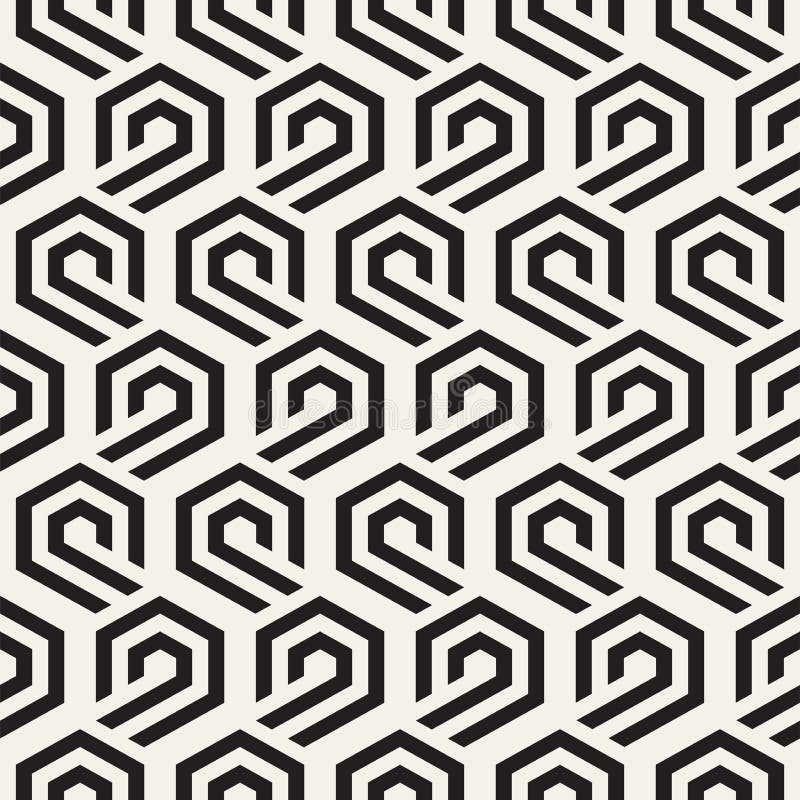 Vector Seamless Lines Mosaic Pattern. Modern Stylish Abstract Texture ...